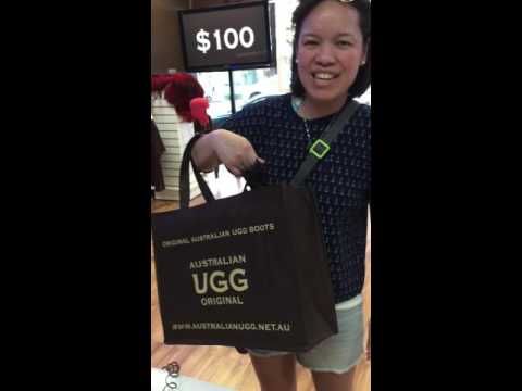 "AUSTRALIAN UGG ORIGINAL" Sydney Factory Outlet: Canadian customer