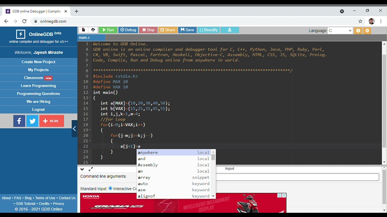 Merging Two Array Elements Alternatively Live Code Algorithm