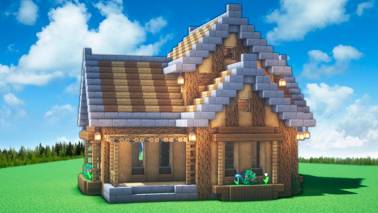 Minecraft: How to build a Wooden Starter House - Minecraft Builders