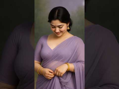 The Smile 😍 / Beautiful Modeling Girl/ Ai Girl Saree Model video 💫💫