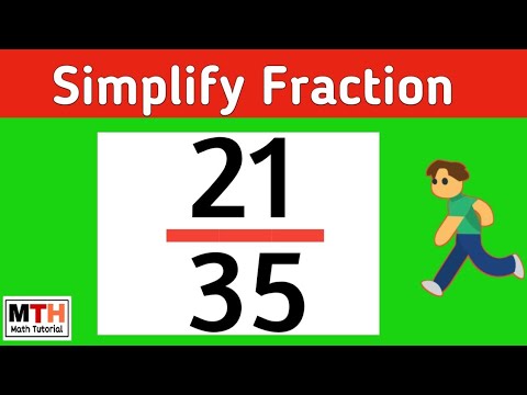 Simplifying the fraction 21/35 | 21/35 Simplified