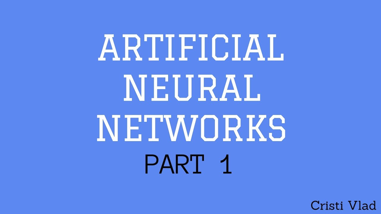 Artificial Neural Networks with Python - 1 - Introduction
