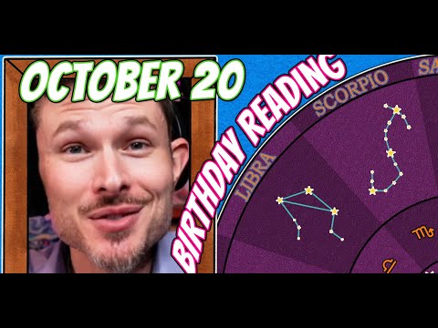'Secret Language of Birthdays' October 20 Birthday Reading 🪩