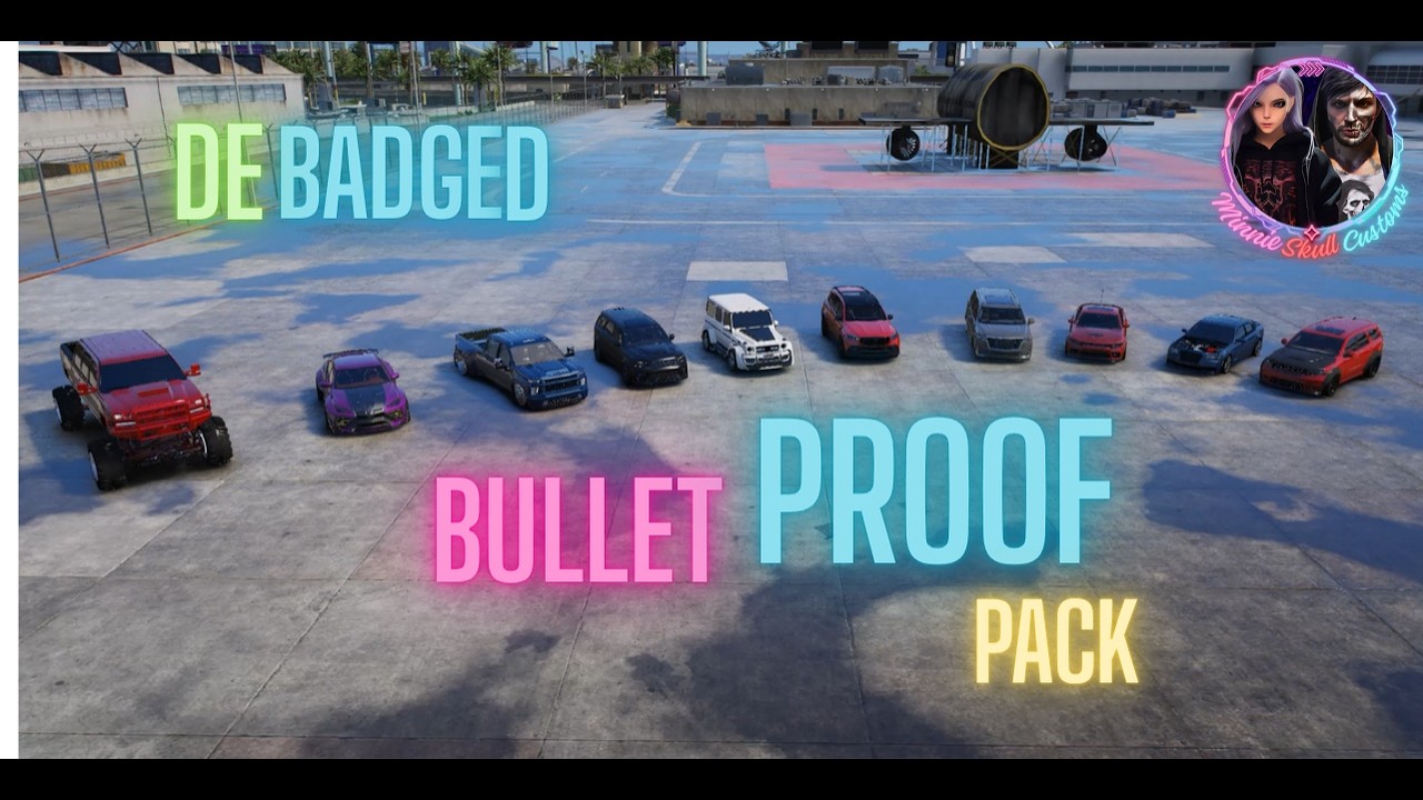 Debadged Bullet Proof Car Pack for Fivem || Premium Quality car pack Gta 5