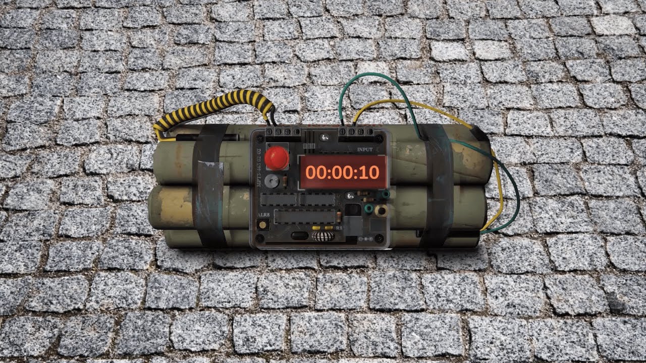10 Second Timer Bomb 💣 with Loud Giant Bomb Explosion 💥 | YT Timer ✅