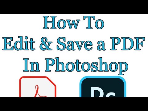 How to Edit PDF file in Adobe Photoshop. How to Edit and compress Save in Photoshop