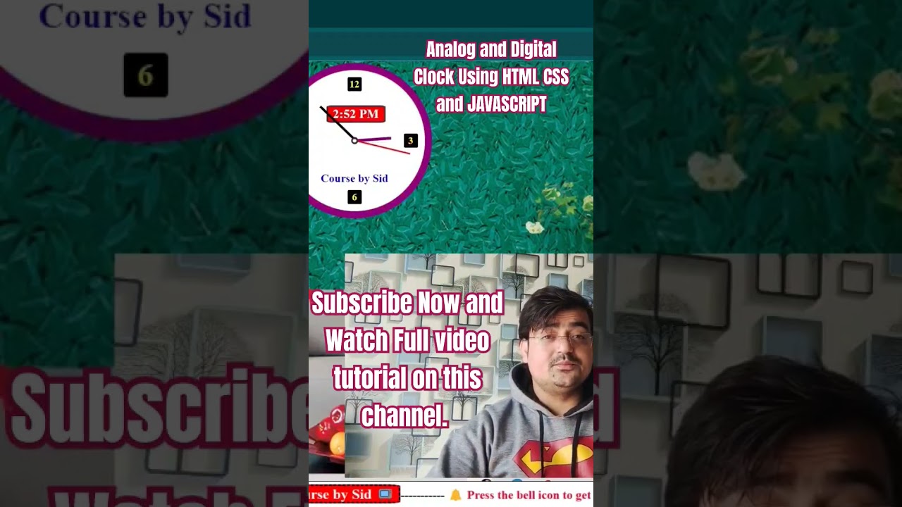 Analog and Digital Clock | HTML CSS JAVASCRIPT | GitHub Deployment #coding #html #javascript #css