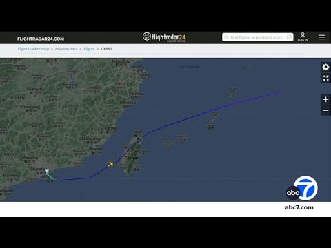 New Year's flight departs from Hong Kong in 2025, lands at LAX in 2024