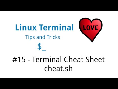 Terminal Cheat Sheet - cheat.sh - Linux Terminal Tips & Tricks #15