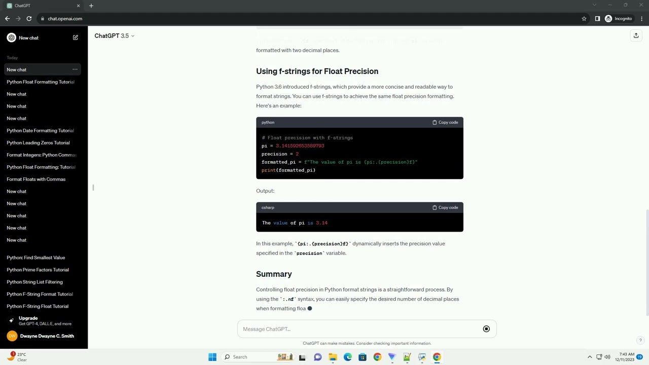 python format string float precision