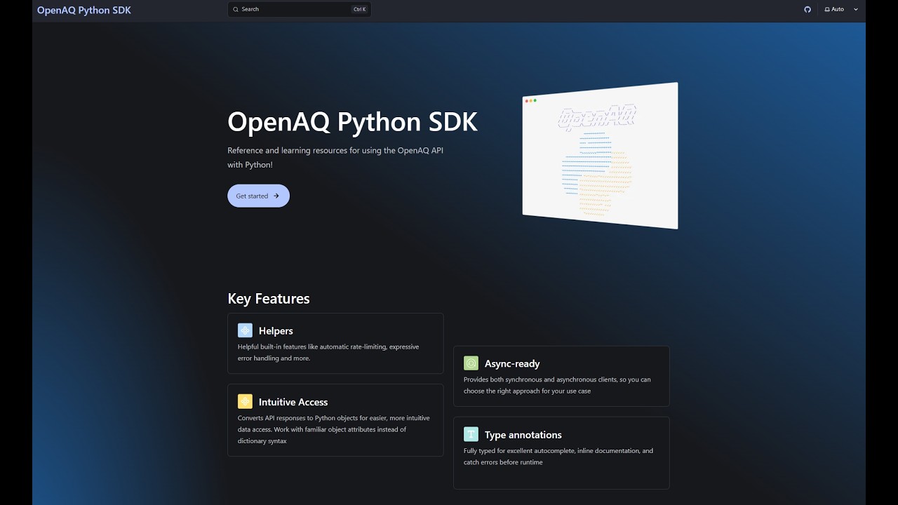 OpenAQ Python SDK Training (1.0.0rc2)