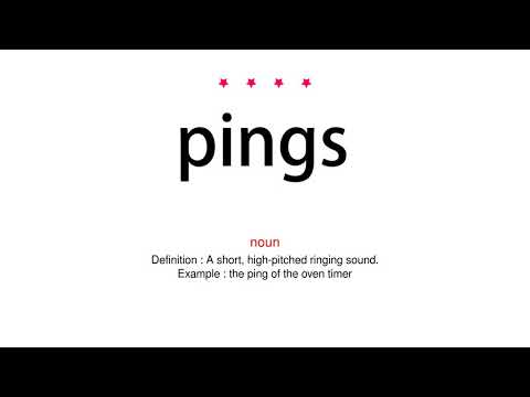 How to pronounce pings - Vocab Today