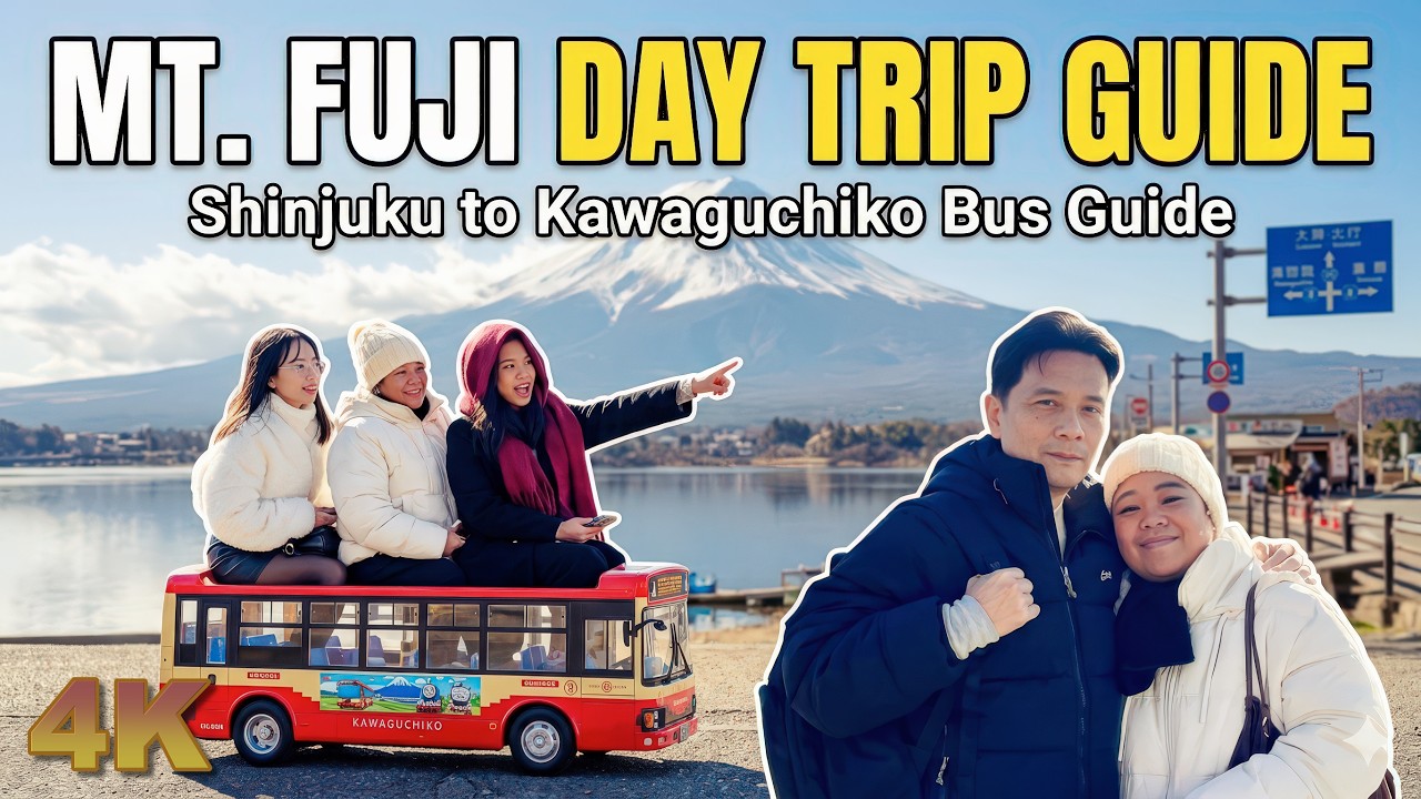 MT. FUJI DAY TRIP GUIDE 🇯🇵 | Shinjuku to Kawaguchiko Bus Guide + Lake Kawaguchiko, Fujisan Station