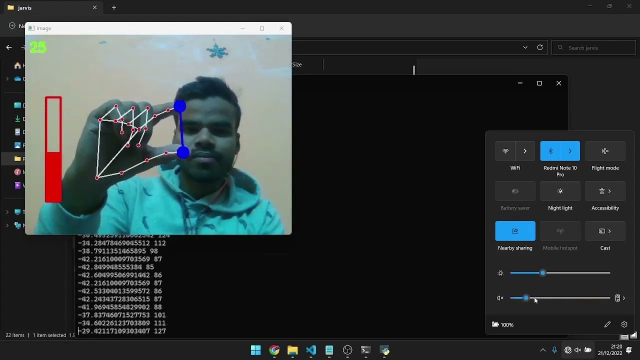 Control volume using hand gestures with Python | Python projects | Volume Control using Python