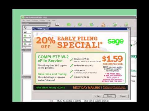 Sage BusinessWorks - Processing and correcting W-2s using Enhanced Tax Reporting