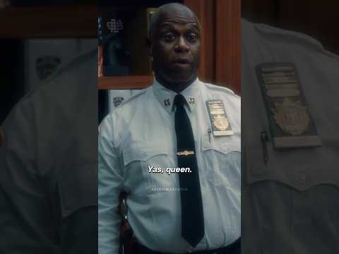 Captain Holt slaying the "yas queen" never gets old. 😂💅 #brooklyn99 #sitcom #tvshow #comedy #holt
