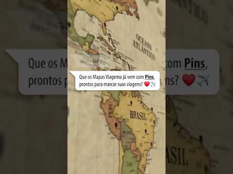 Tenha um mapa especial para marcar suas viagens! Viagema - Fome de Viagem #shorts