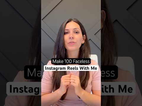 Make 100 Faceless Instagram Reels With Me Using Canva and ChatGPT #shorts #contentcreators