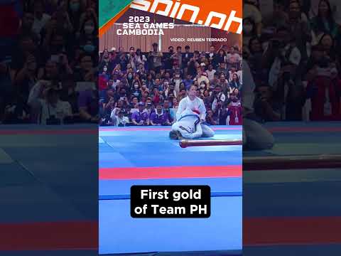 Jiujitsu's Kaila Napolis registered the first gold of Team PH 🇵🇭 #shorts