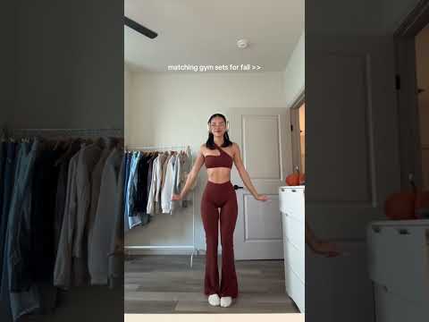 Matching gym sets for fall #foryou #fitideas #outfitideas #outfitinspriation #ootd #gym #outfit