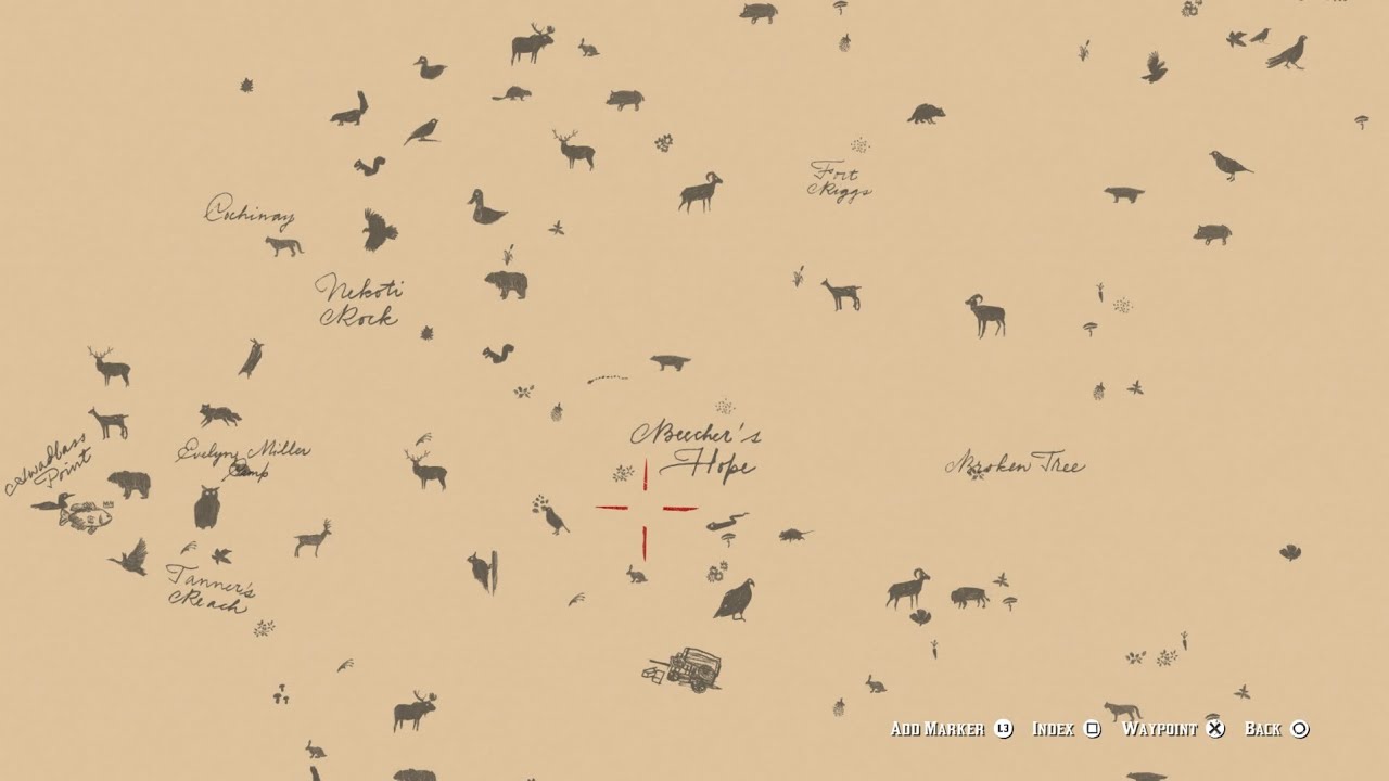 RDR2 | Full Map With All Discoverable Icons (Micah's Hideout Missing Due To A Bug)