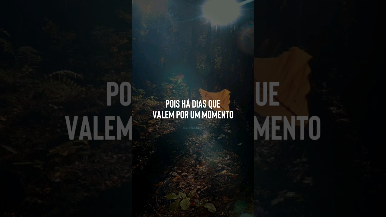 Há dias que valem por um momento e há momentos que valem por toda uma vida...