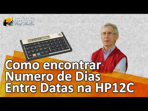Video 2 - Como encontrar Numero de Dias Entre Datas na HP12C