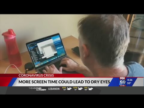 More screen time could lead to dry eyes