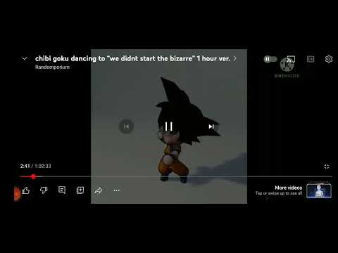 mini goku dancing