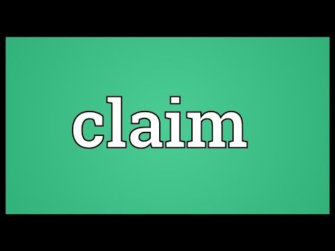 Claim Meaning