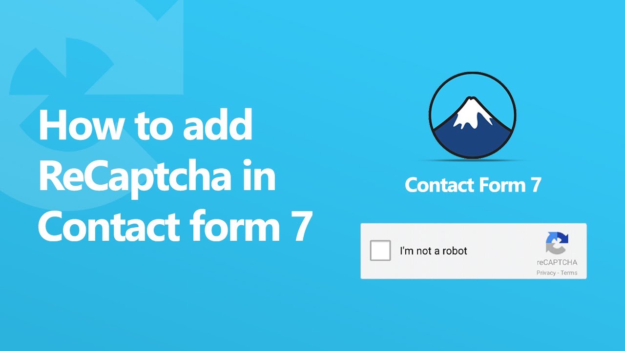 How to Add ReCaptcha in Contact Form 7 | ReCaptcha