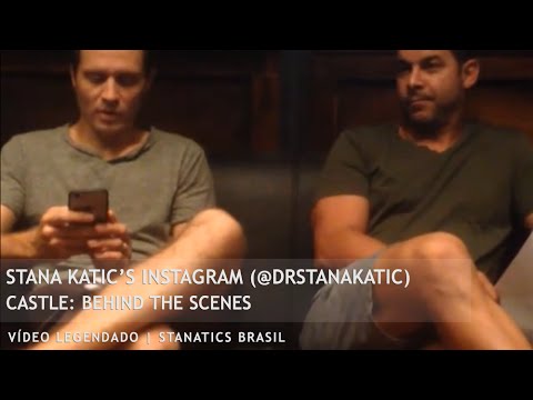Stana Katic's Instagram: "Castle" behind the scenes (Legendado)