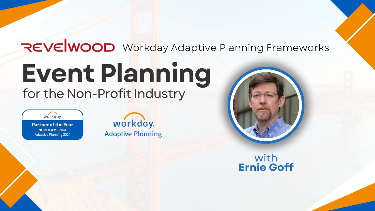 Non-Profit Industry: Event Planning | Workday Adaptive Planning Frameworks