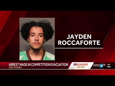Wyoming man arrested after rushing stage at National Speech and Debate Tournament in Des Moines