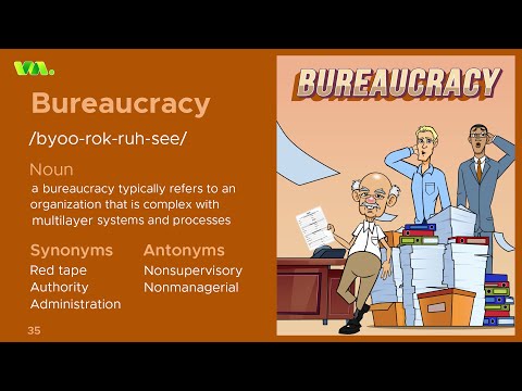 NovoBrain welcomes you to the world of "Vocabimate" - learn the word "Bureaucracy"