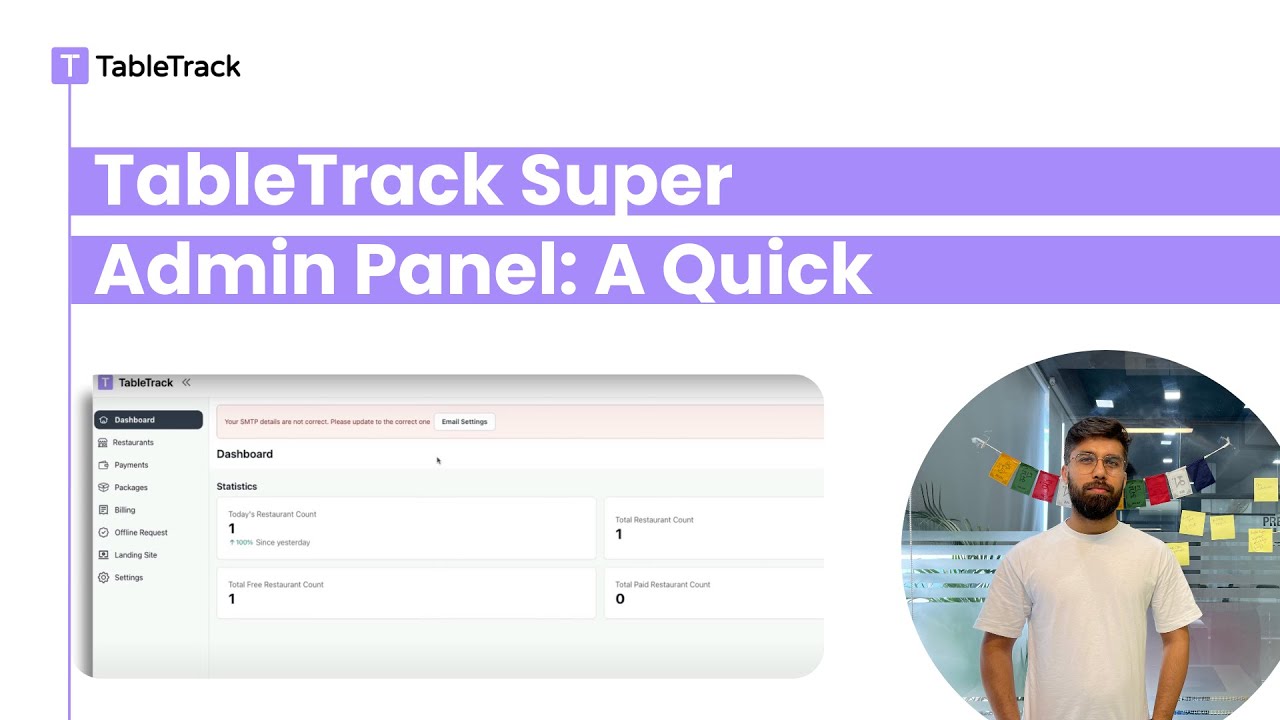 TableTrack Super Admin Panel: A Quick Guide (Tutorial)