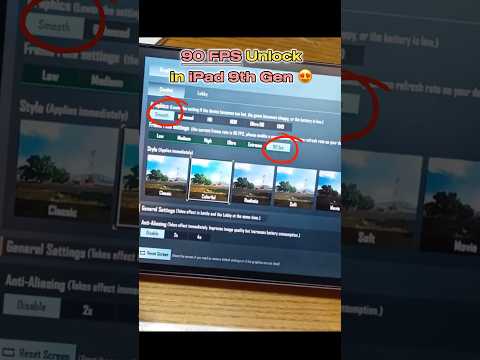 90FPS in iPad 9th Gen Unlocked🔥😍 | #ipad9pubg #ipad9thgenerationpubg #ipad9pubgtest