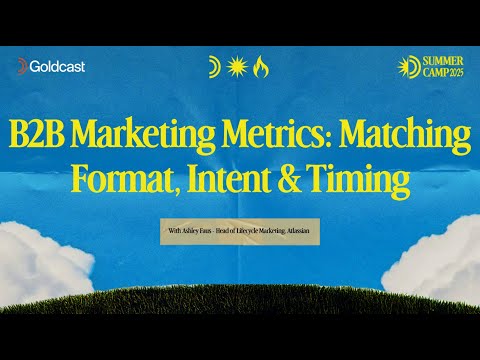 B2B Marketing Metrics: Matching Format, Intent & Timing - Goldcast