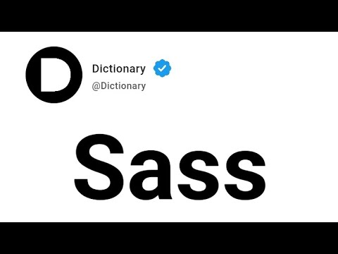 Sass Meaning In English