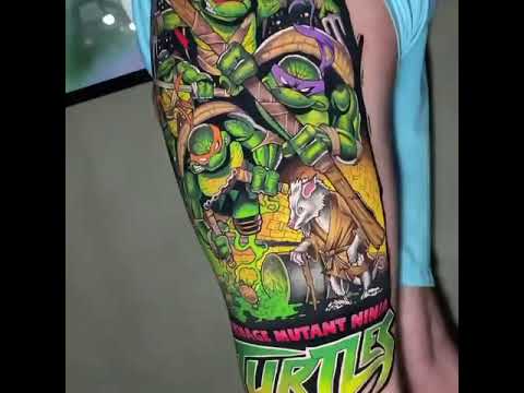 Teenage Mutant Ninja Turtles Tattoo Ideas Cool Tattoos Inspired on thigh
