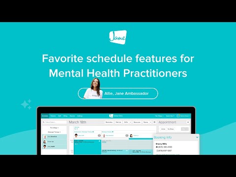 Favorite Schedule Features for Mental Health Practitioners #janeapp #scheduling #mentalhealth