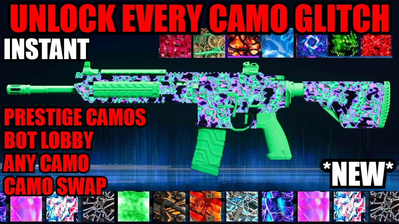 *NEW* UNLOCK EVERY CAMO GLITCH! PRESTIGE CAMOS/INSTANT/BOT LOBBY/SWAP! BO7 GLITCHES! WARZONE GLITCH!