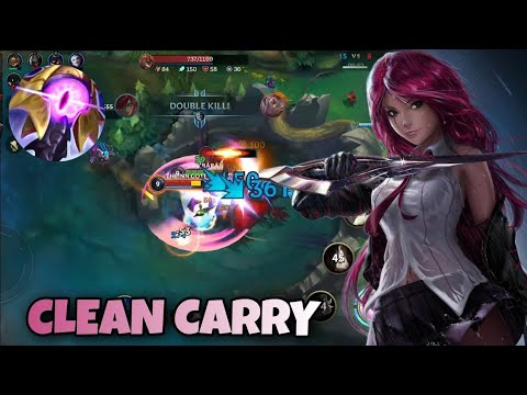 WILD RIFT KATARINA : CLEAN CARRY | WILD RIFT KATARINA BUILD & RUNES |  #wildrift #katarina