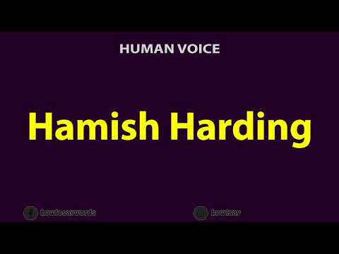 How To Pronounce Hamish Harding