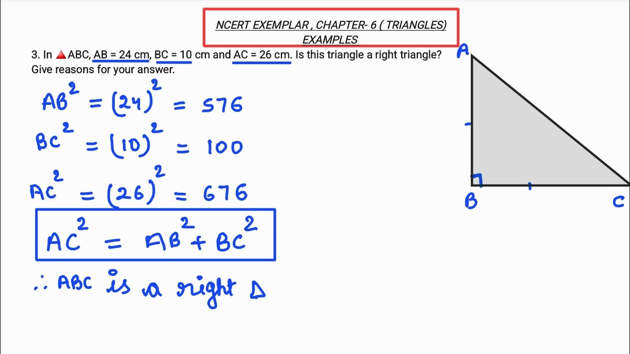 Ch-6 Triangles Class 10 Maths||NCERT Exemplar Problems Class 10 Maths example-3