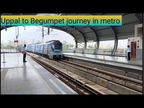 Uppal to Begumpet metro journey || Hyderabad biggest metro || Hyderabad metro rail #hyderabadmetro