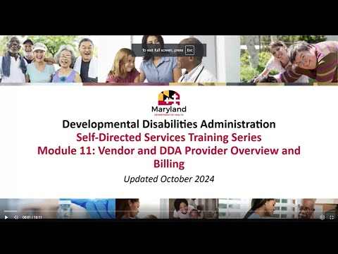 Module 11 Vendor & DDA Provider Overview & Billing