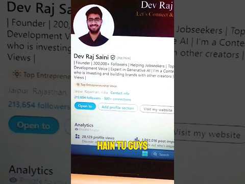 How to increase followers on LinkedIn| Followers increase important setting #shorts #linkedin