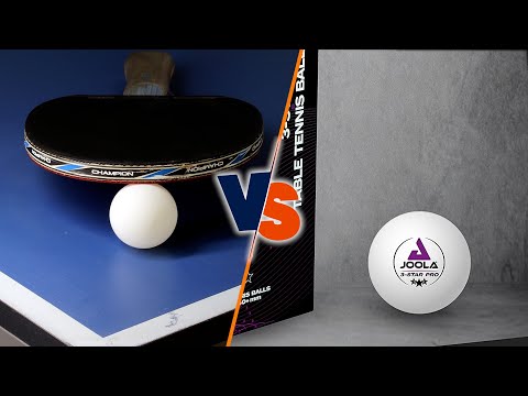 JOOLA Training 3 Star vs Champion Sports Tournament 3 Star - Table Tennis Ball Comparison!