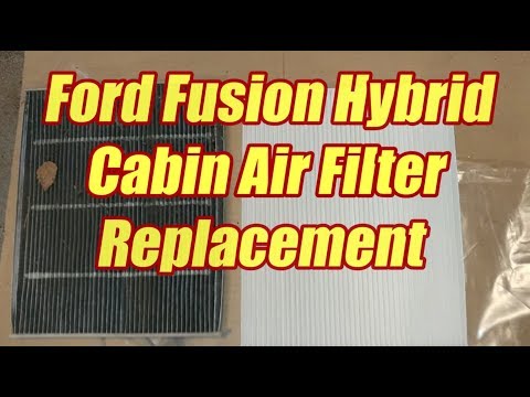 Replace Cabin Air Filter Ford Fusion Hybrid 2013 - 2020